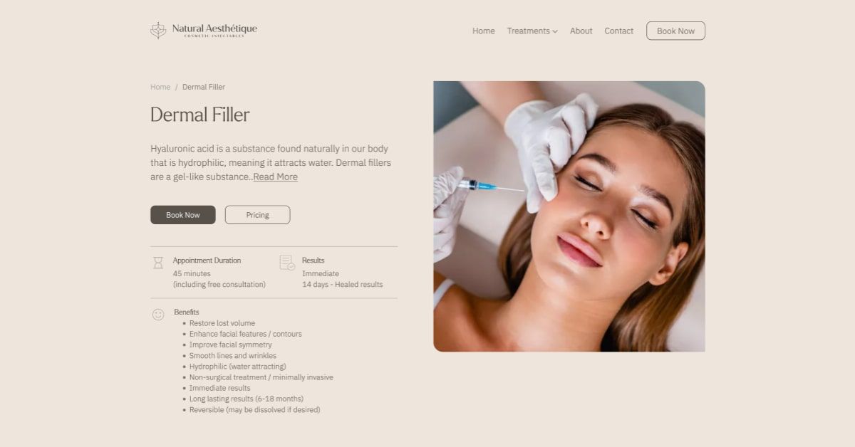 Dermal Filler Treatments | Natural Aesthetique Pascoe Vale